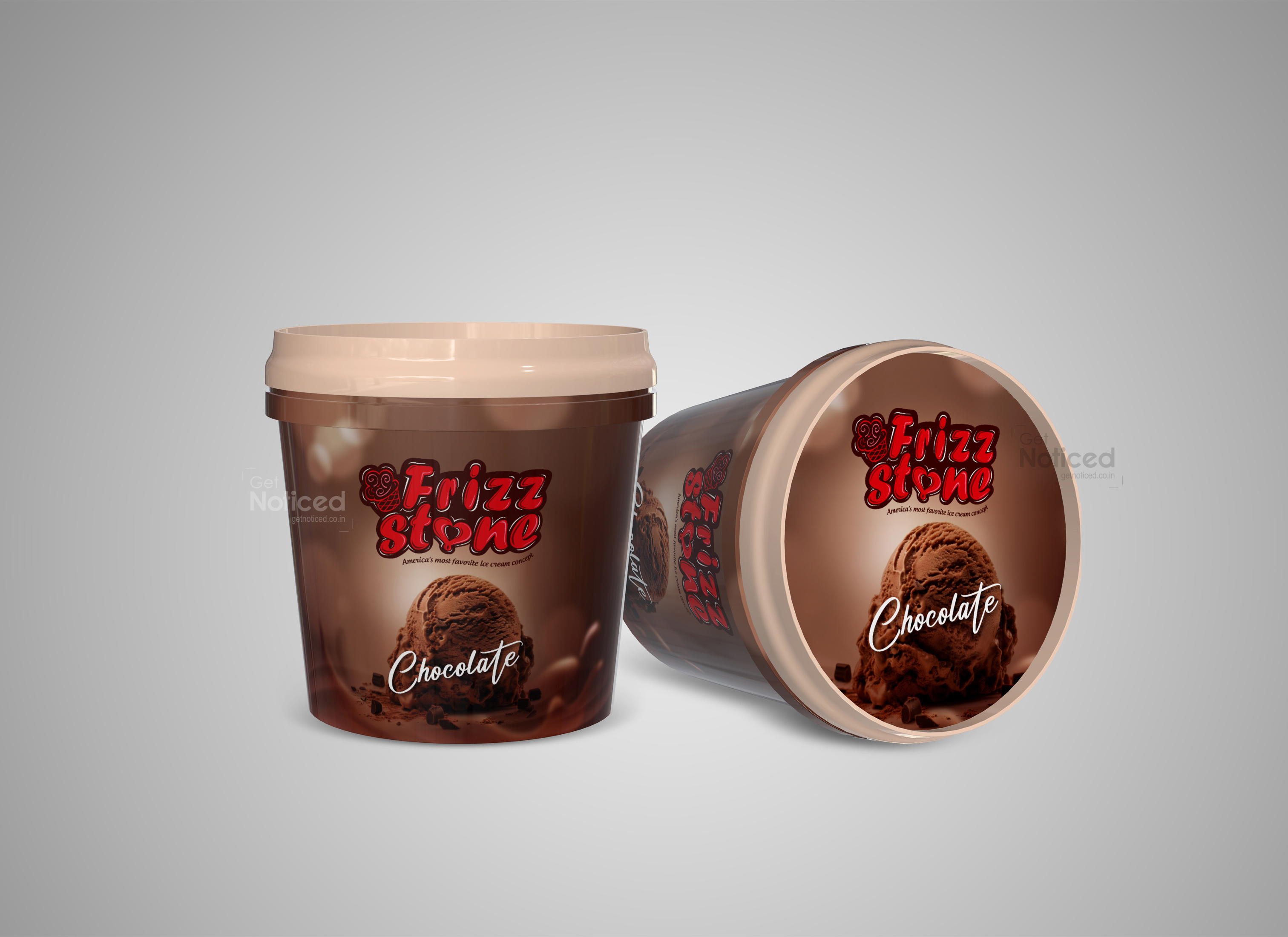 Frizz Stone Ice Cream Pack Design | Getnoticed.co.in