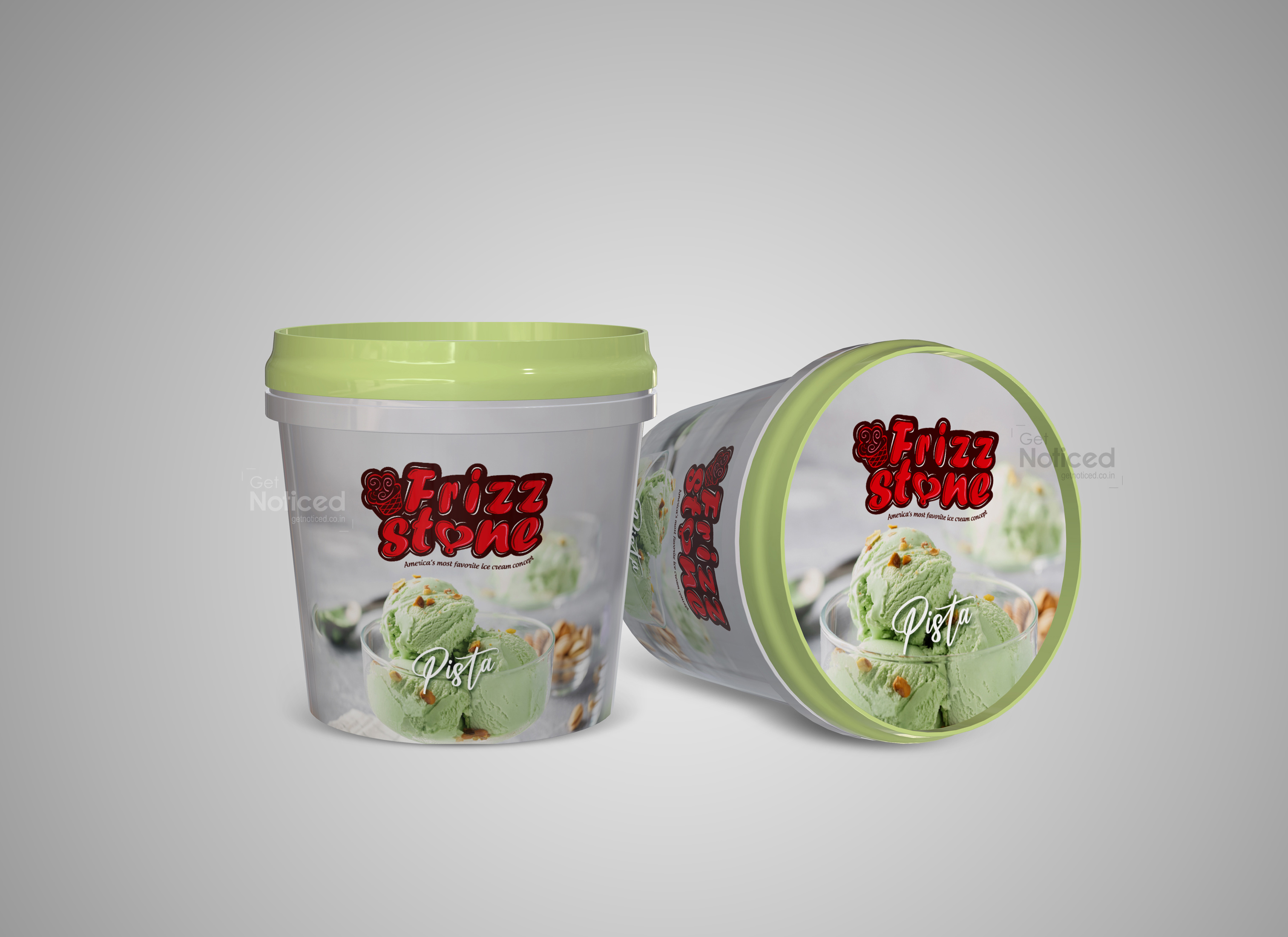 Frizz Stone Ice Cream Pack Design | Getnoticed.co.in