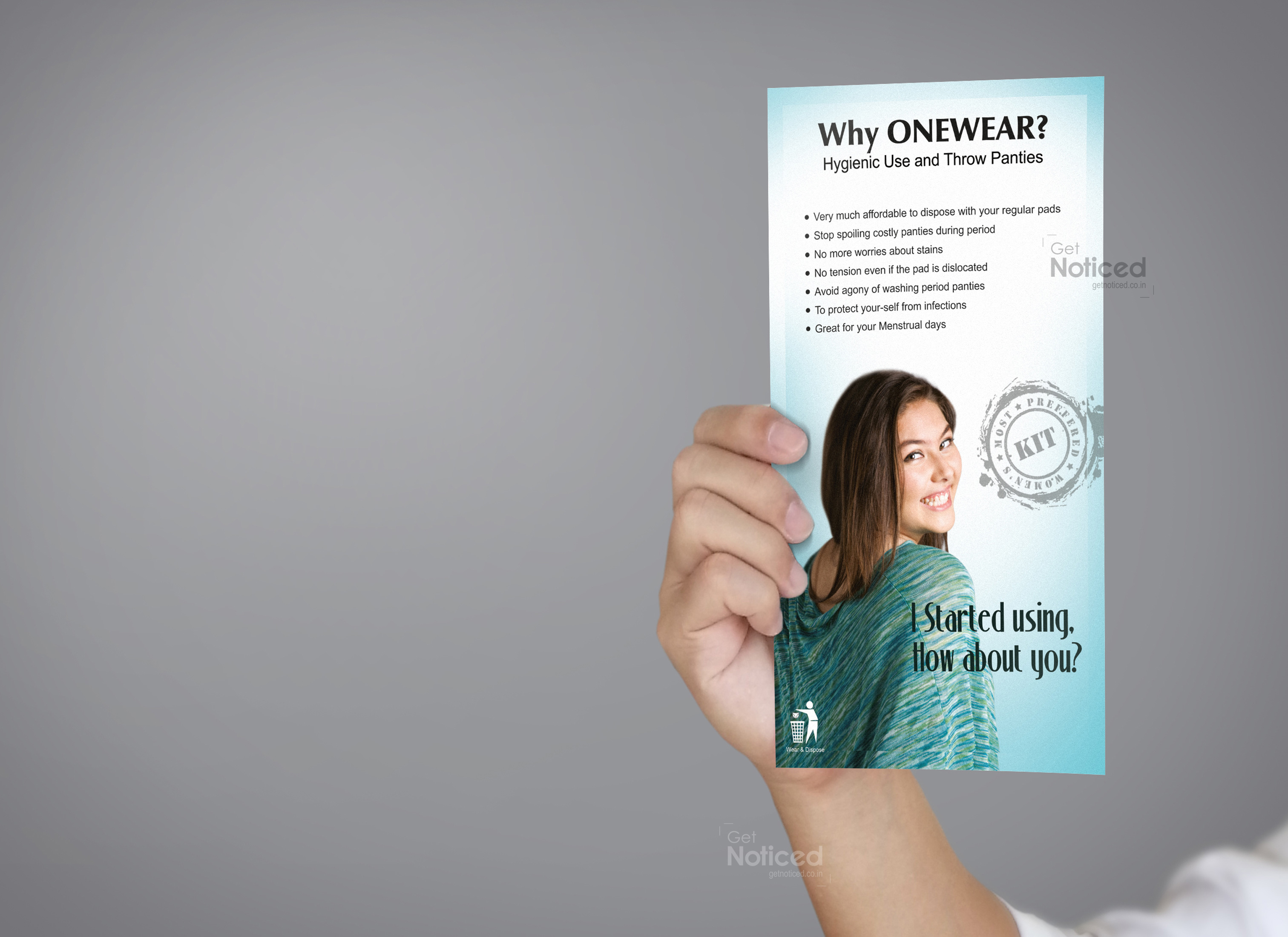 One Wear Flyers Design | Getnoticed.co.in