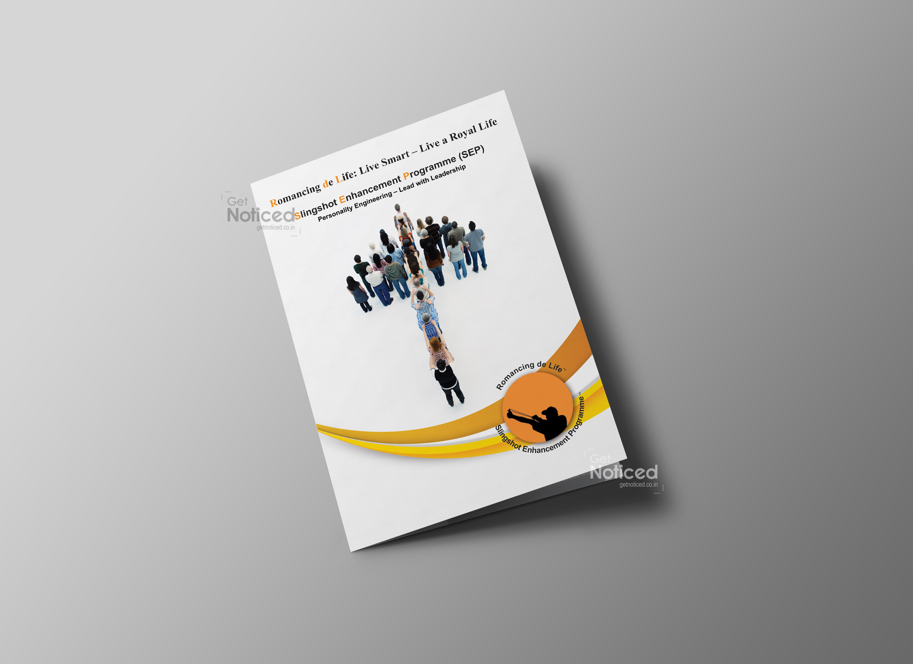 sling shot enhancement programme brochure design | Getnoticed.co.in